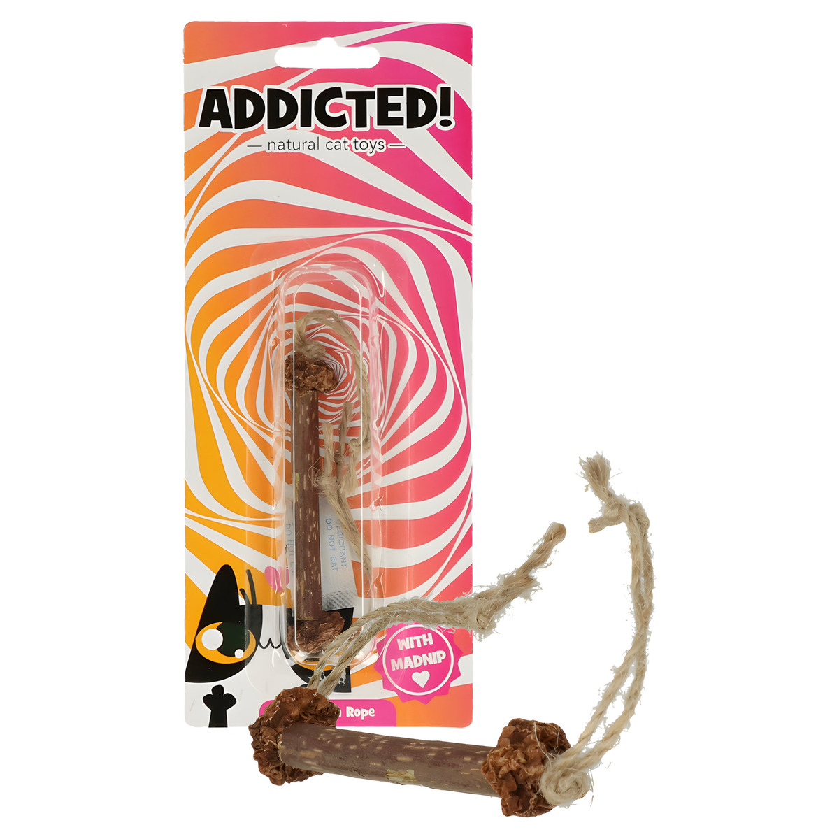Addicted! Madnip Katzen-Stick mit Seil | Entspannung & Spiel