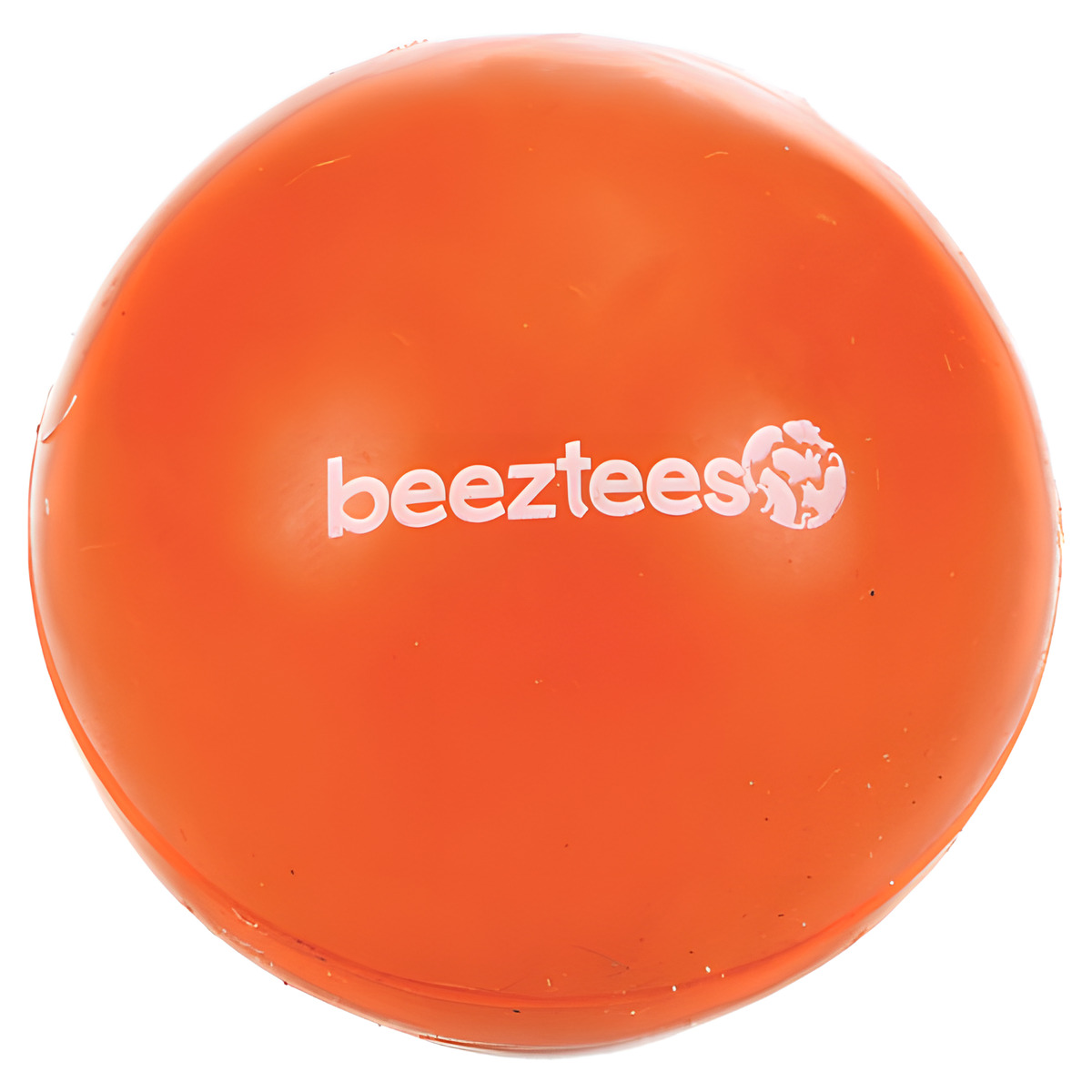 Beeztees Hundeball massiv orange | Robustes Hundespielzeug