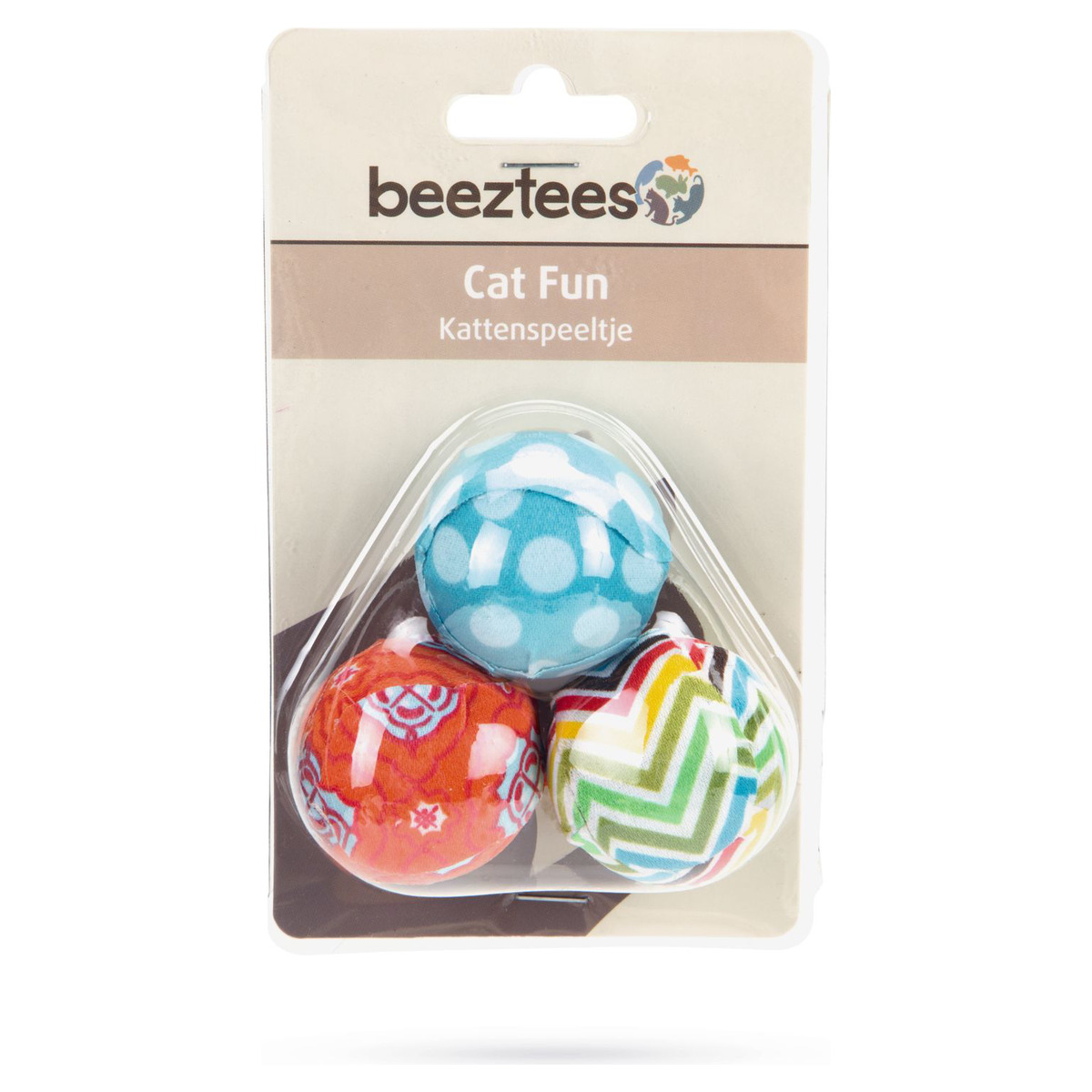 Beeztees Bolinas Katzenspielball 3er Set | Wildleder