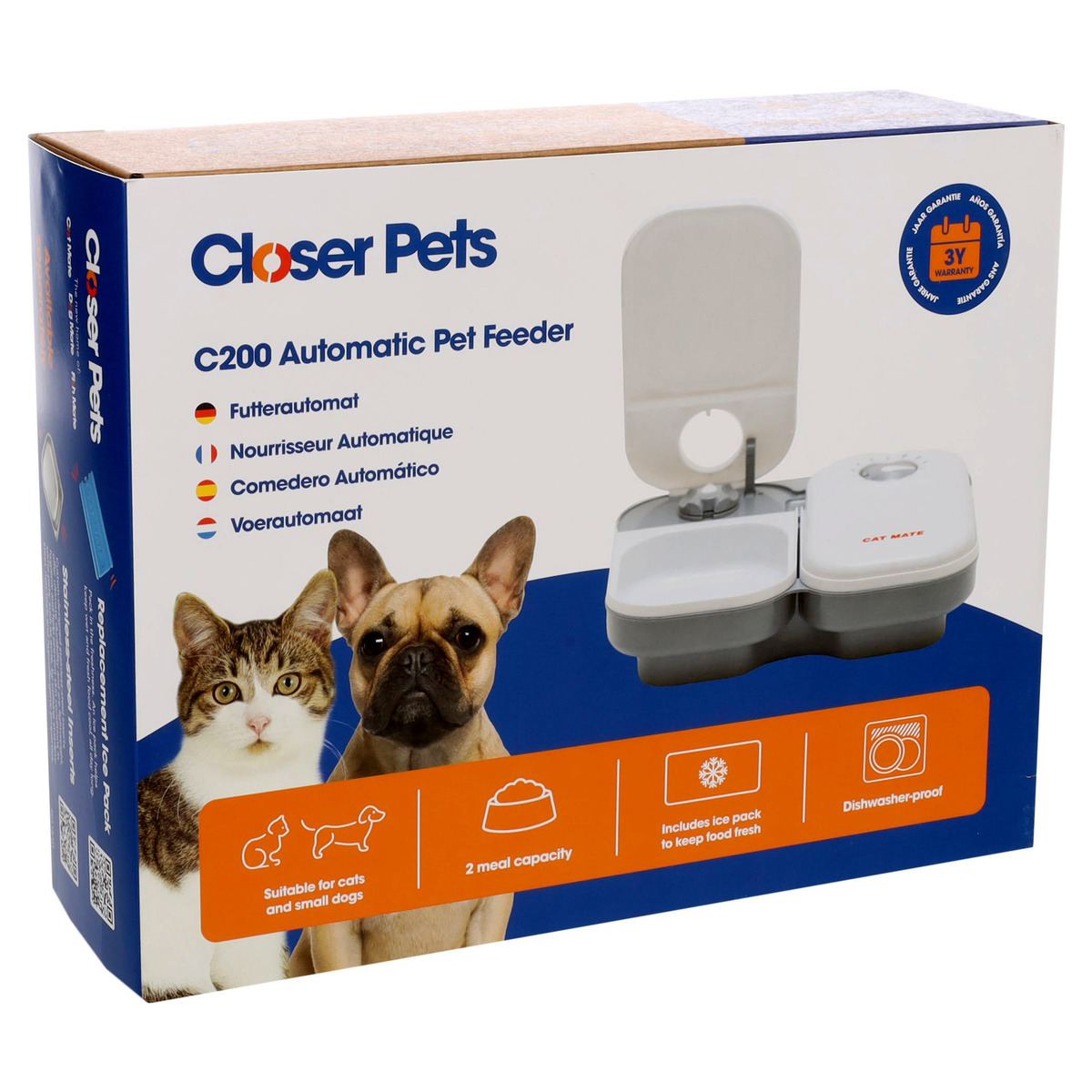Cat Mate Futterautomat 401: 2 Portionen | Mein Tierdiscount