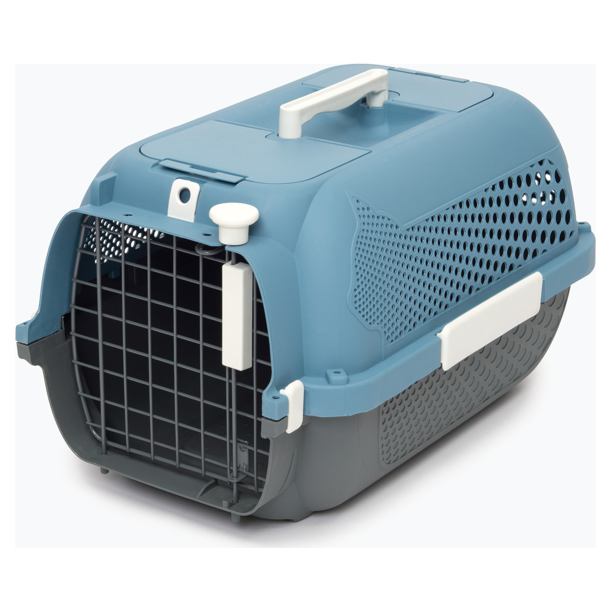 Catit Transportbox Voyageur blau-grau | Sicher & Flugzeugtauglich