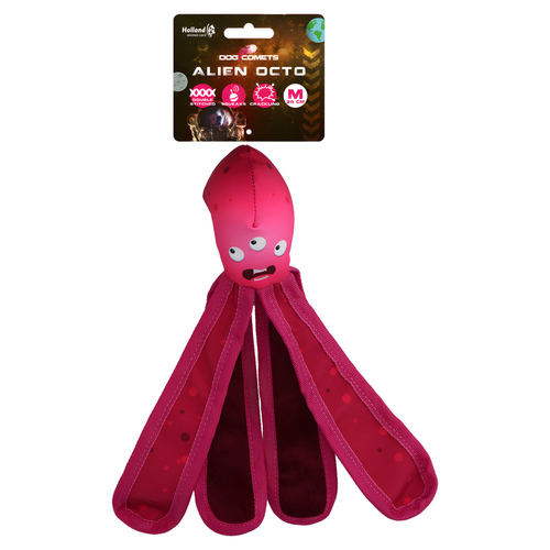 Dog Comets Alien Octo rosa: Robustes Hundespielzeug