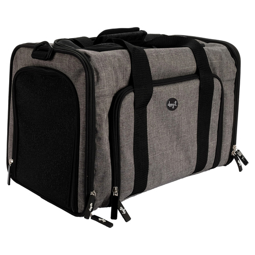Dogit Explorer Tragetasche grau erweiterbar | Mein Tierdiscount