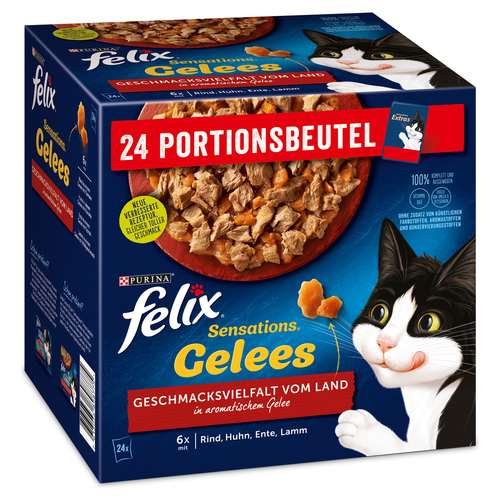 Felix Sensations Gelee Land & Gemüse Multipack 24x85g