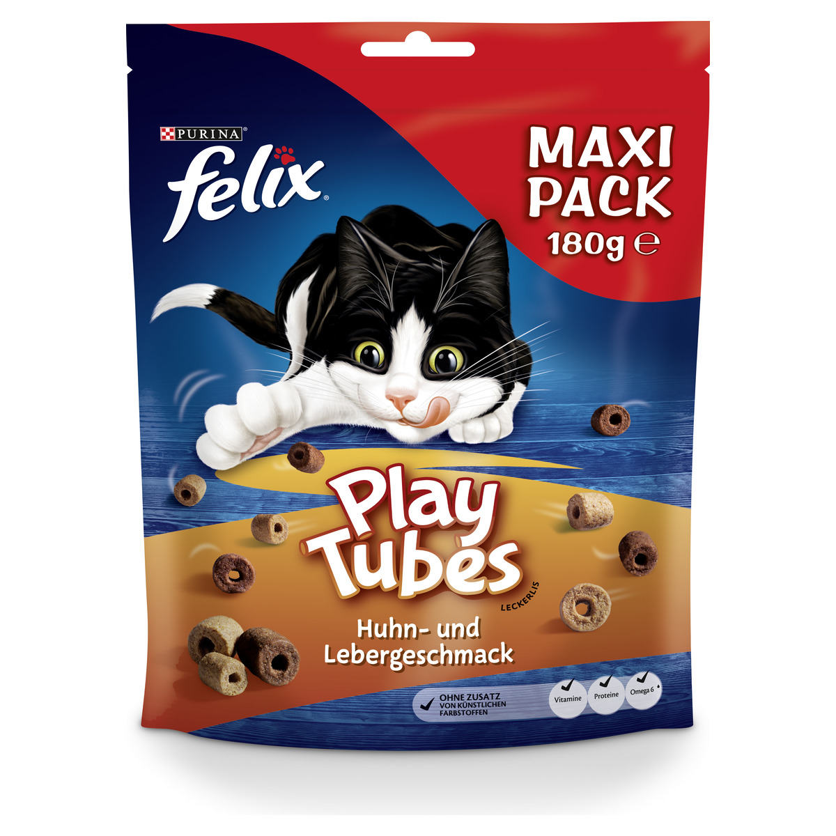 Felix Play Tubes Huhn & Leber (180g) | Katzensnacks