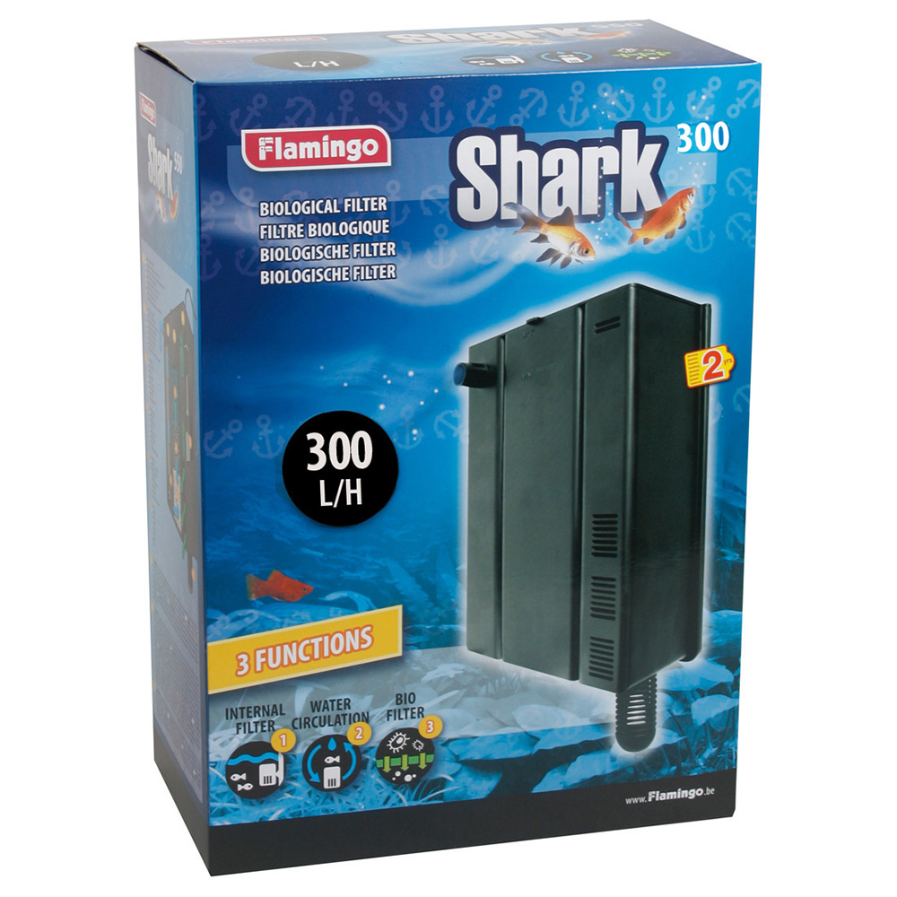 Flamingo Filter Shark 300: Bio-Innenfilter für Aquarien