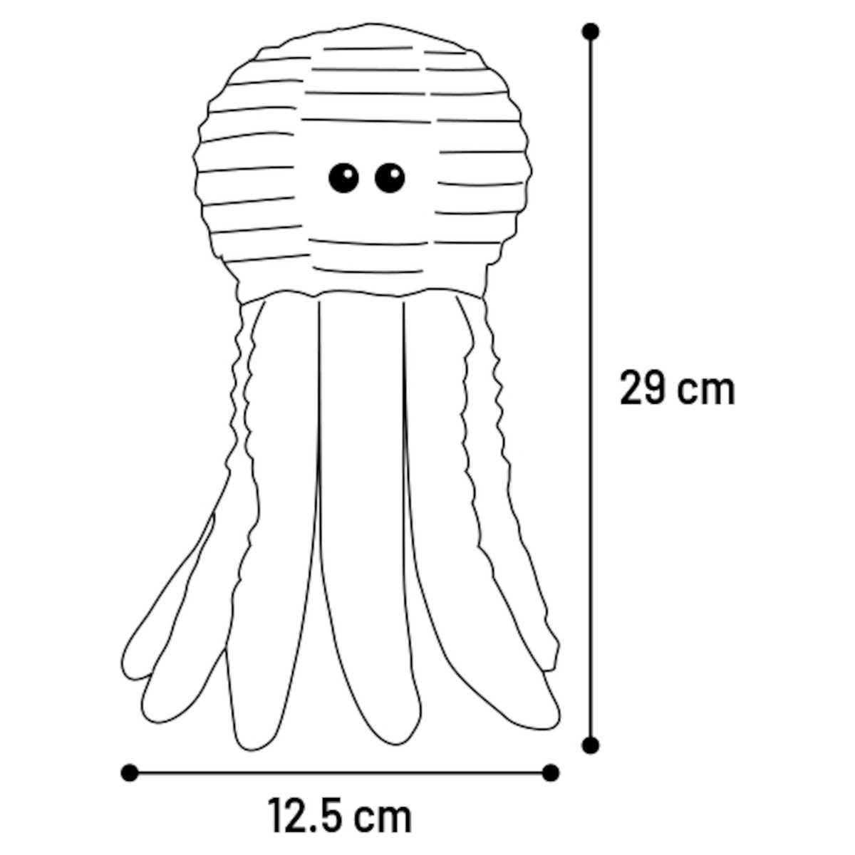 Flamingo Flufa Oktopus: Stoffspielzeug für Hunde | Squeaker