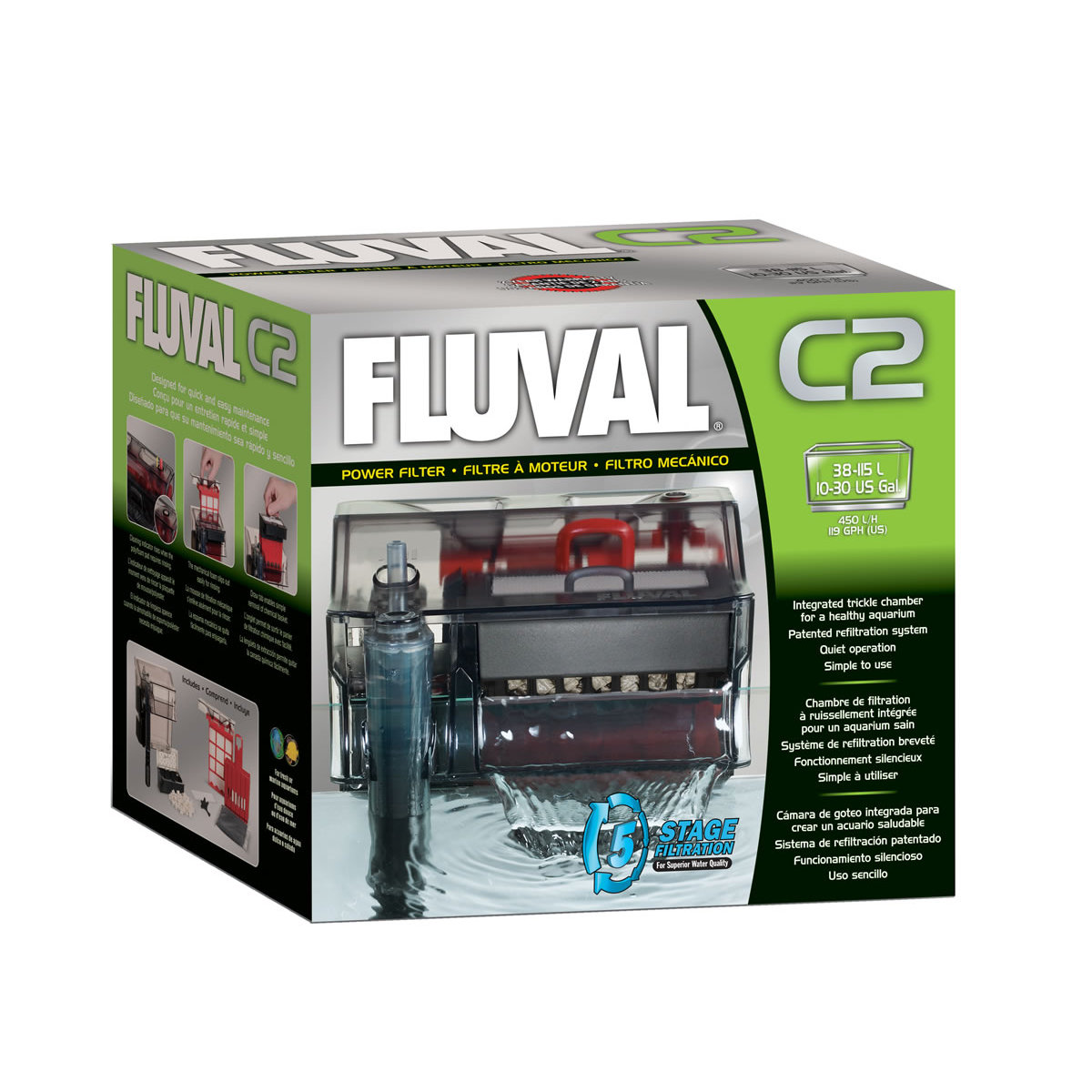Fluval C2 Filter: 5-Stufen-Filter für sauberes Aquariumwasser