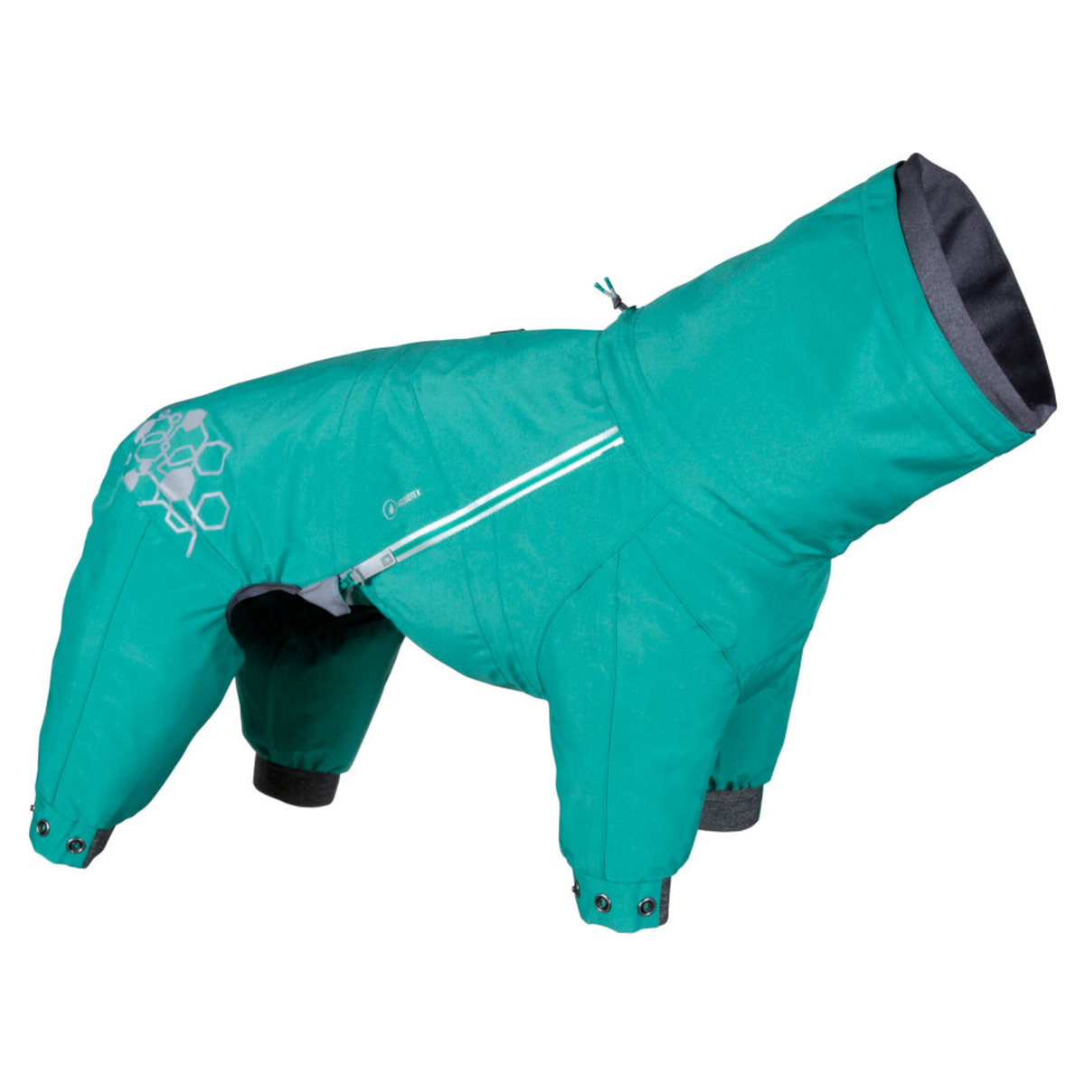 Hurtta Mudventure Overall ECO peacock | Regenoverall für Hunde