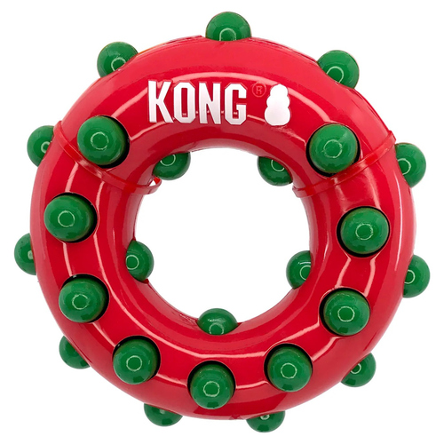 KONG Holiday Dotz Ring: Spaß & Zahnpflege für Hunde
