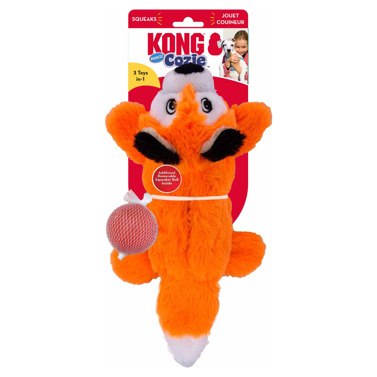 KONG Cozie Pocketz: Interaktives Plüschspielzeug für Hunde