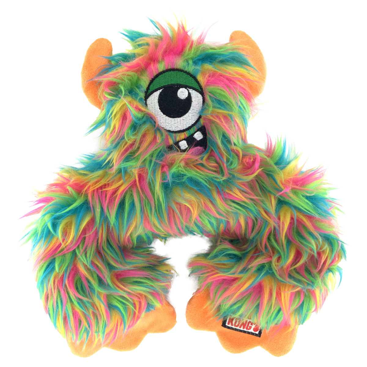 KONG Frizzles Frazzle: Plüschtier für Hunde | Quietschen & Knistern