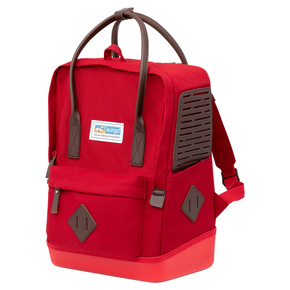 Kurgo Hunderucksack Nomad rot | Transport für kleine Hunde