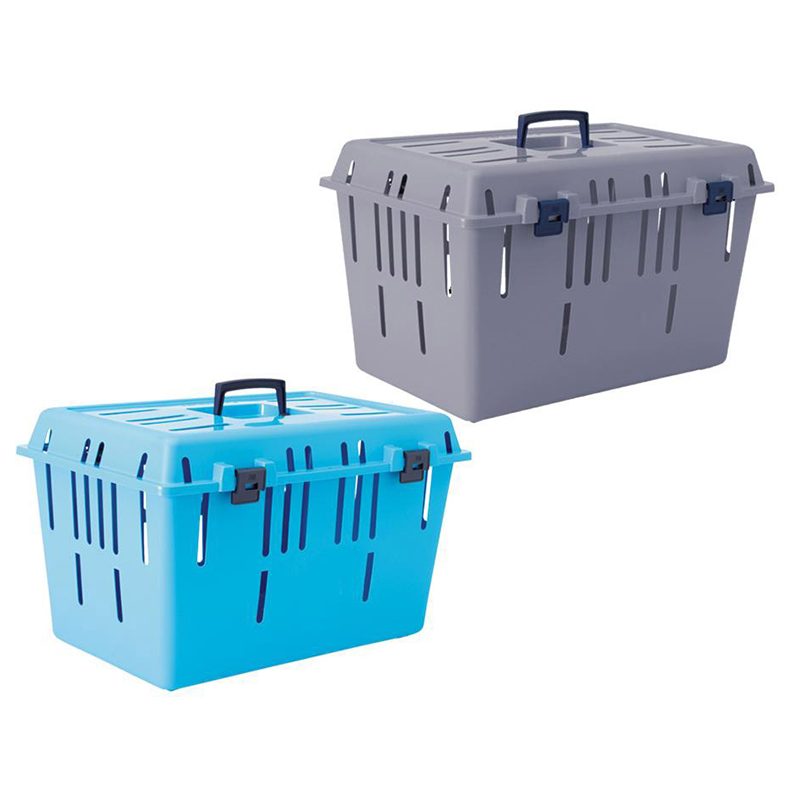 Nobby Pet Caddy II Transportbox Katze Blau | 55x37x33cm