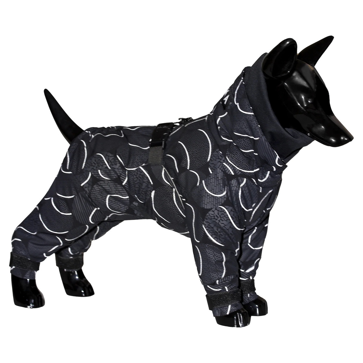 PAIKKA Hunde Overall "Winter Suit" Schwarz - Wärmender und ...