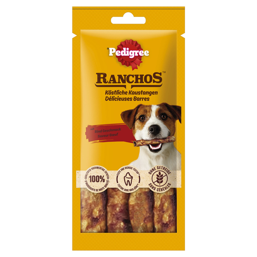 Pedigree Ranchos Rind Kaustangen - 12 Stk. | Hunde Kauartikel