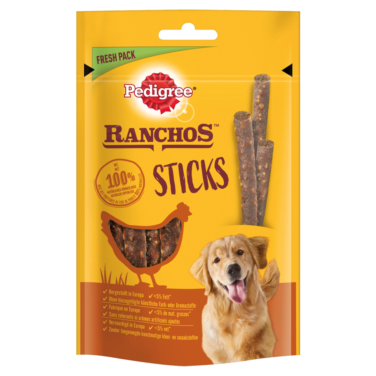 Pedigree RANCHOS Sticks 60g: Leckerer Hunde-Snack
