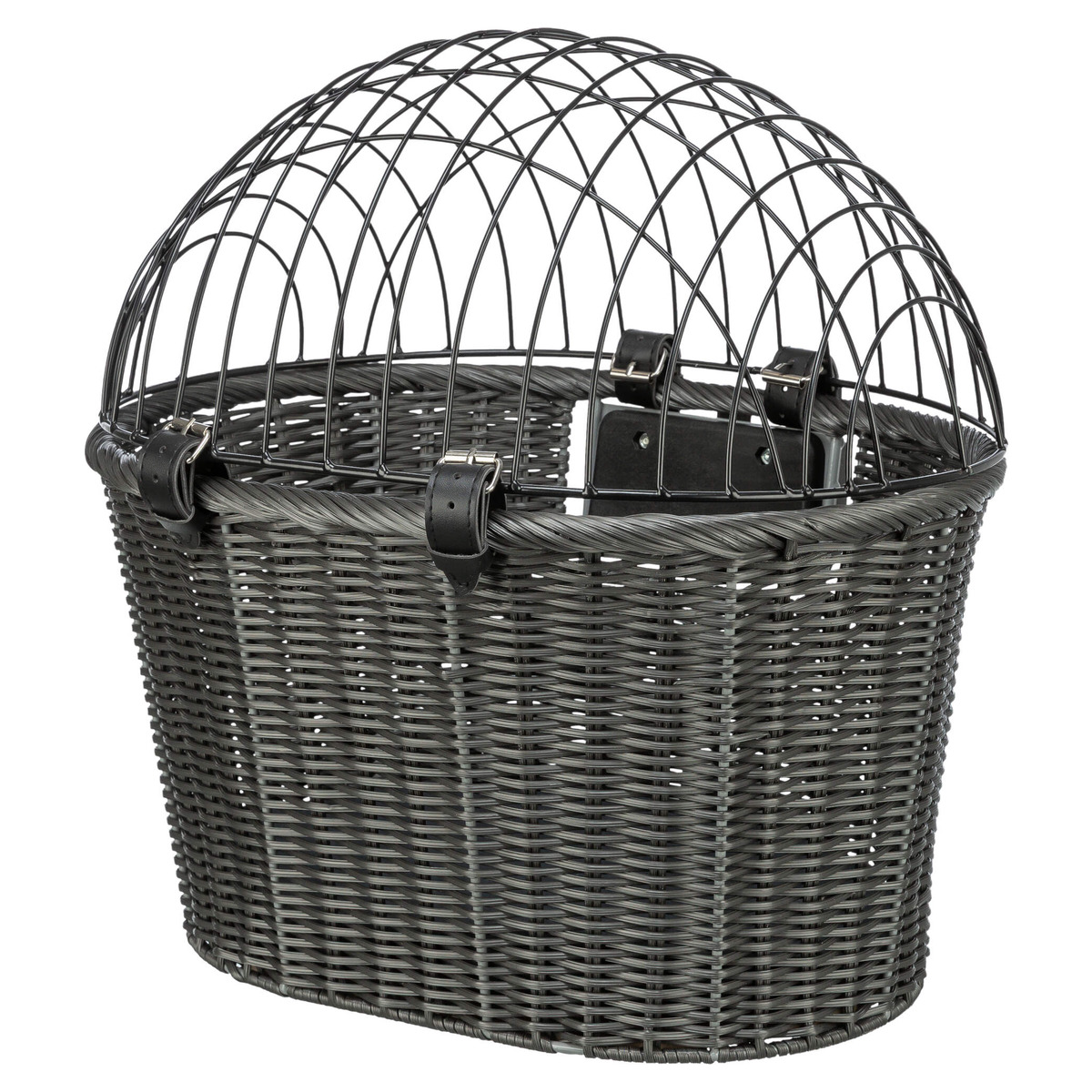 Trixie Front-Fahrradkorb Rattan anthrazit