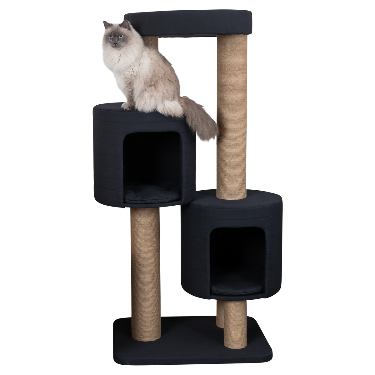 Trixie Kratzbaum XXL Teites schwarz | Für große Katzen