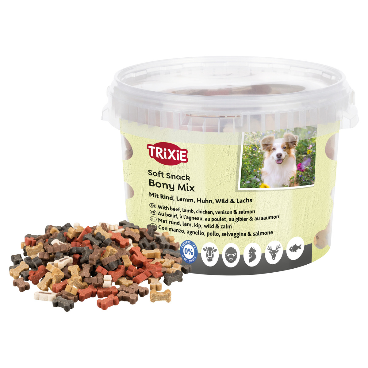 Trixie Soft Snack Bony Mix XXL 1,8 kg | Hundesnack ohne Zucker