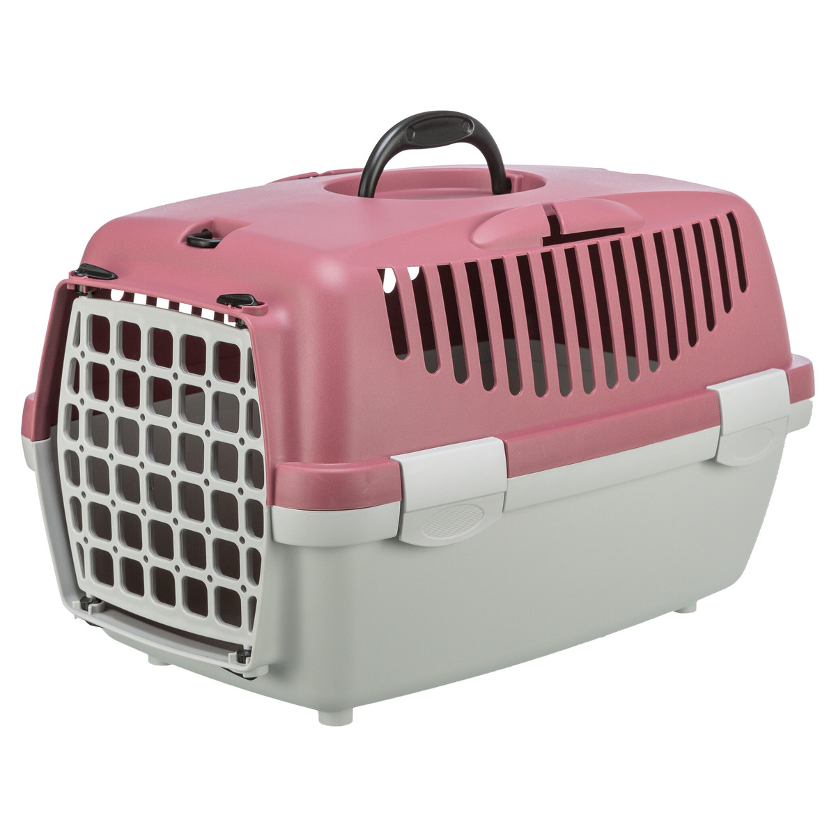 Trixie Transportbox Capri hellgrau/rosa für Katzen | Mein Tierdiscount