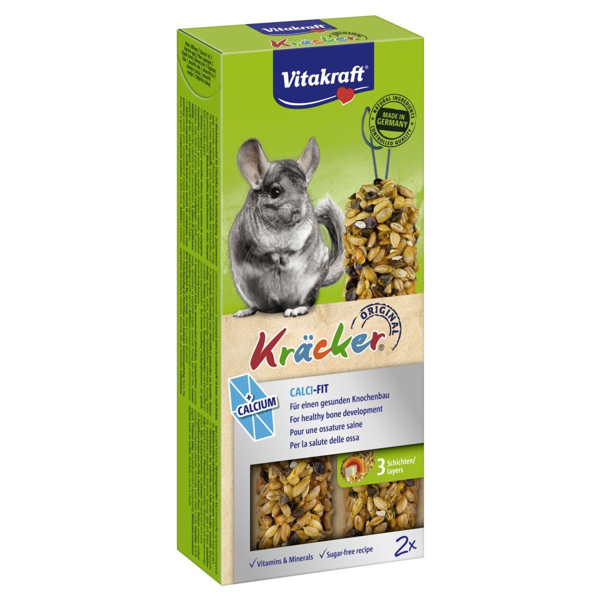 Vitakraft Kräcker Calci Fit Chinchilla: Knabberspaß mit Calcium
