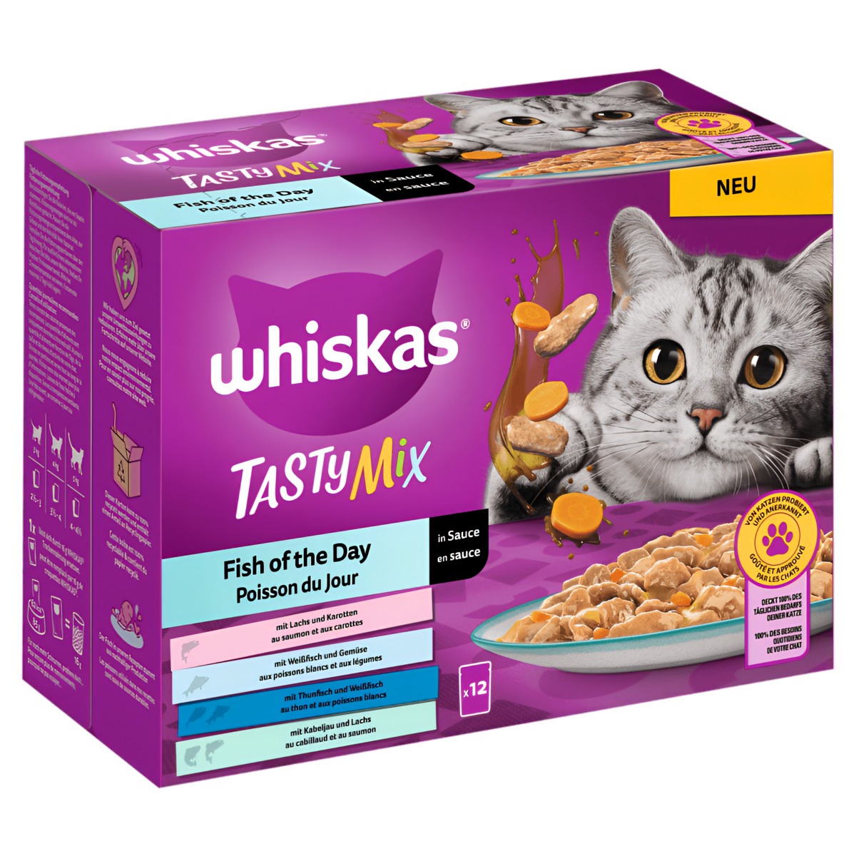 Whiskas Fisch Mix Multipack: Nassfutter für Katzen