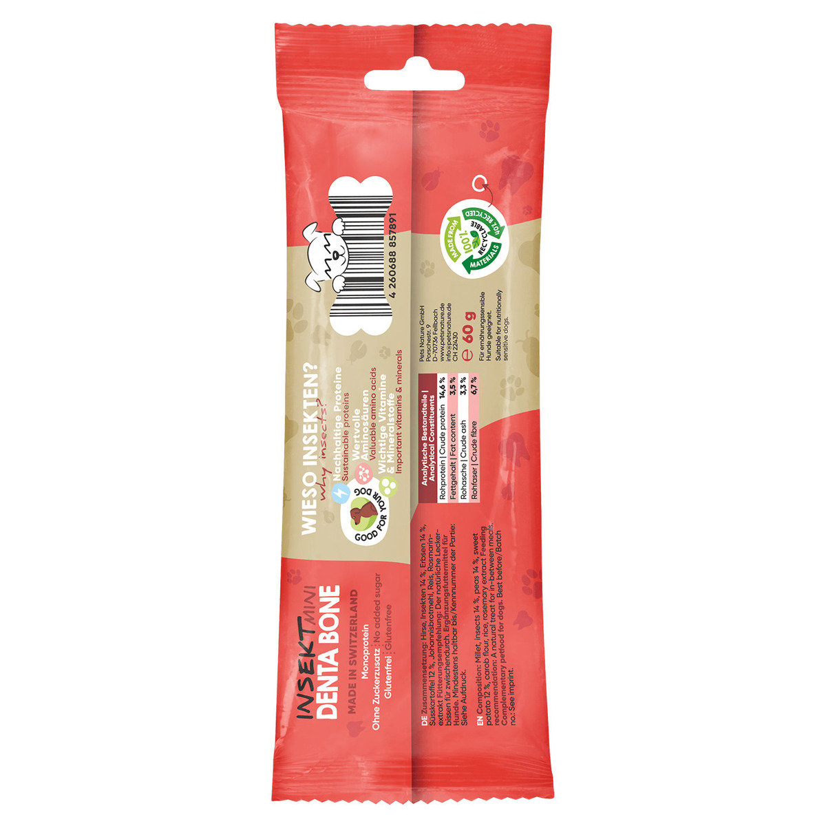 yummeez Insekt DentaBone Mini | Zahnpflege & Nachhaltig | Mein Tierdiscount